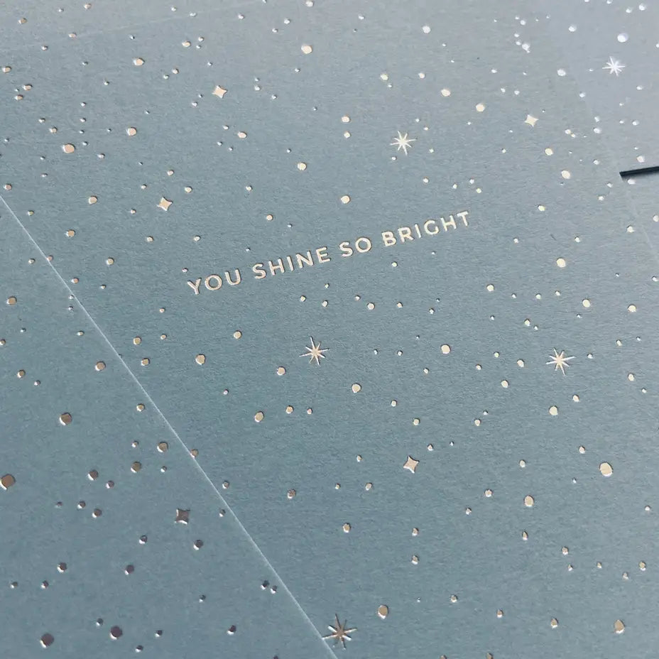 You Shine So Bright Celestial Greeting Card – KMJ