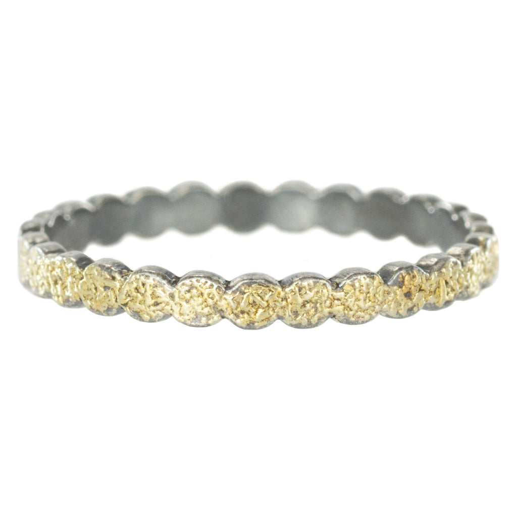 Dusted Tiny Dot Ring- 22k/18k Gold, Oxidized Silver – KMJ