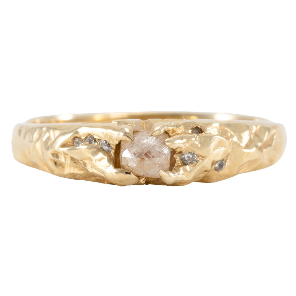 Mountain Engagement Ring - 14k Gold + Diamonds – KMJ