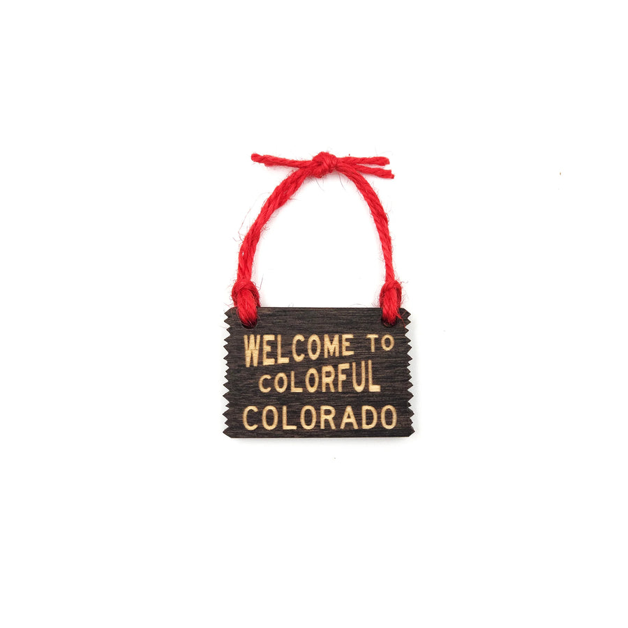 Welcome To Colorful Colorado, 2" Mini Sign – KMJ