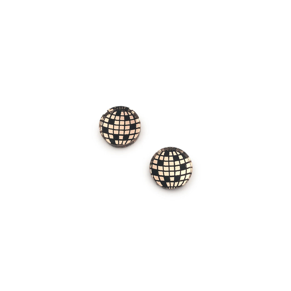 Disco Balls, Rose Gold Everyday Earrings – KMJ