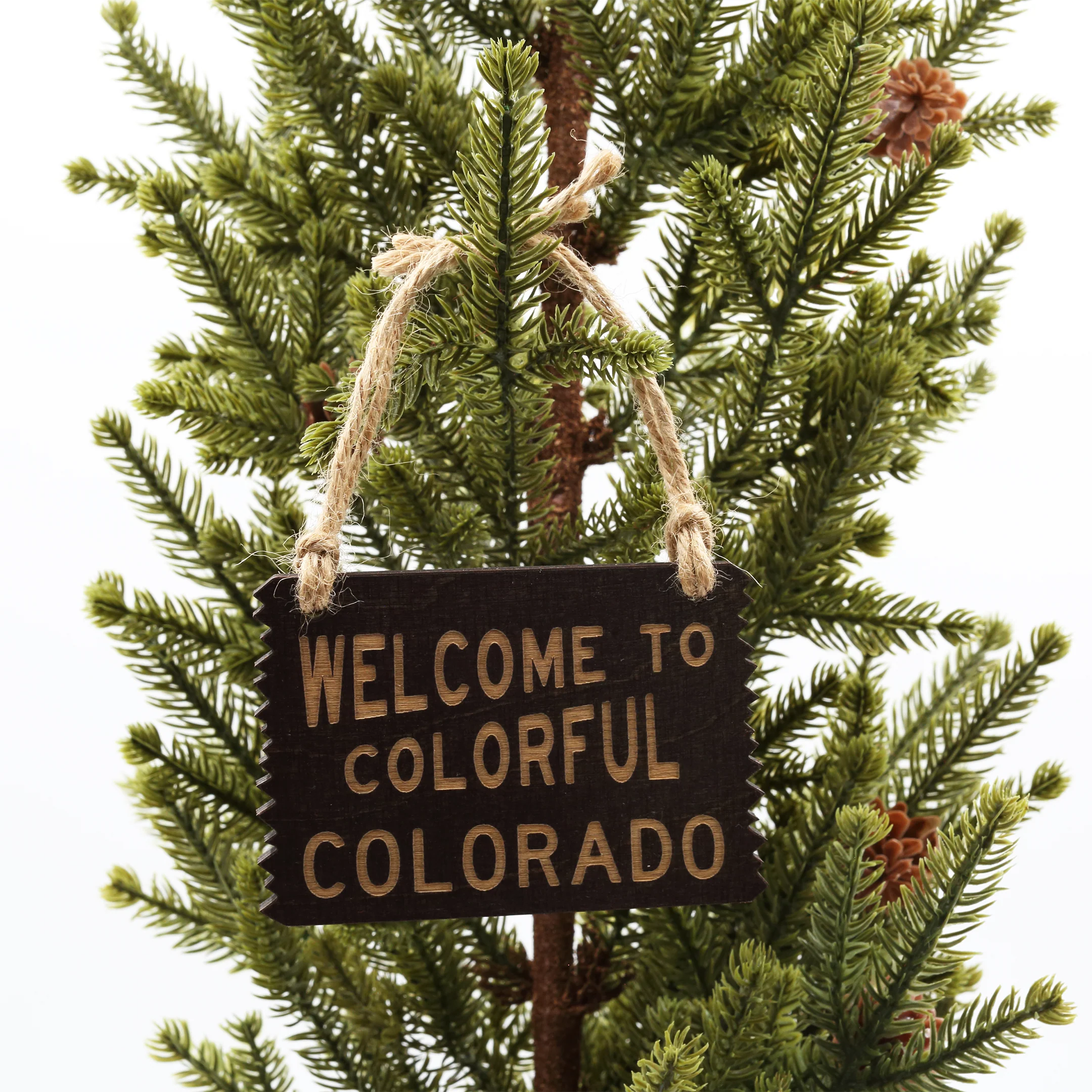 Welcome To Colorful Colorado, 4" Mini Sign with Jute – KMJ