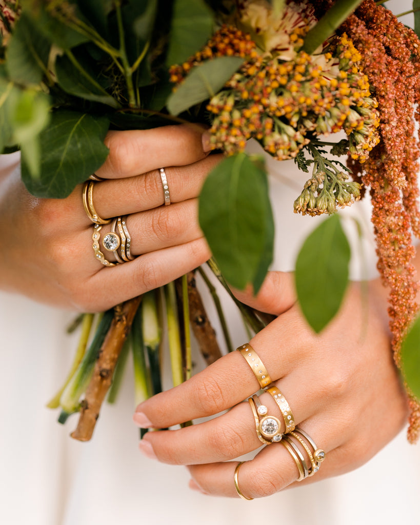 Gold Diamond Band + Engagement Rings For Sale – KMJ